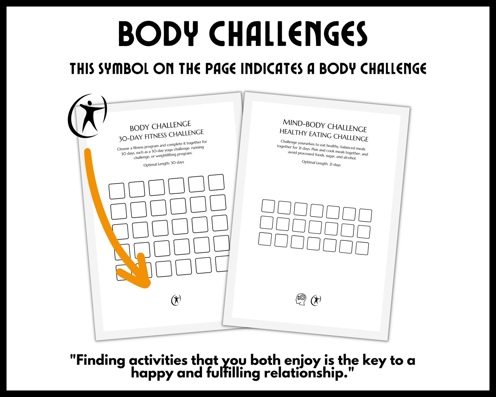 Couple Challenges - Mindful Partner Activities - Mind-body-spirit ...