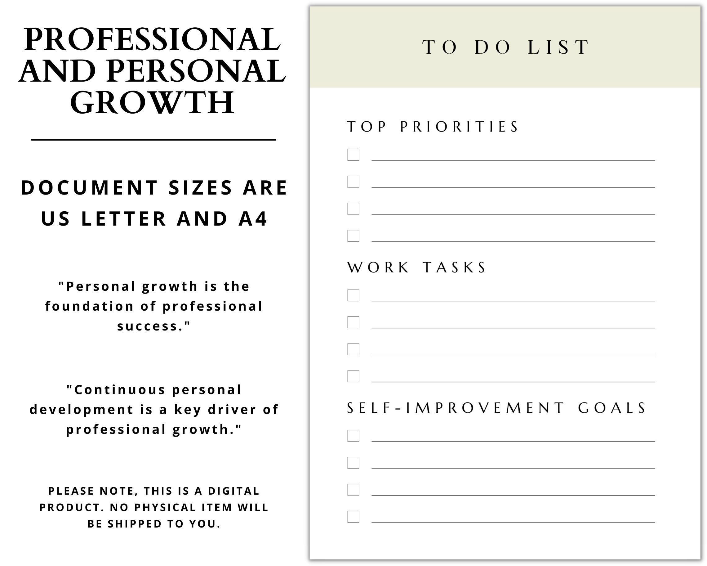 Professional To Do List Template