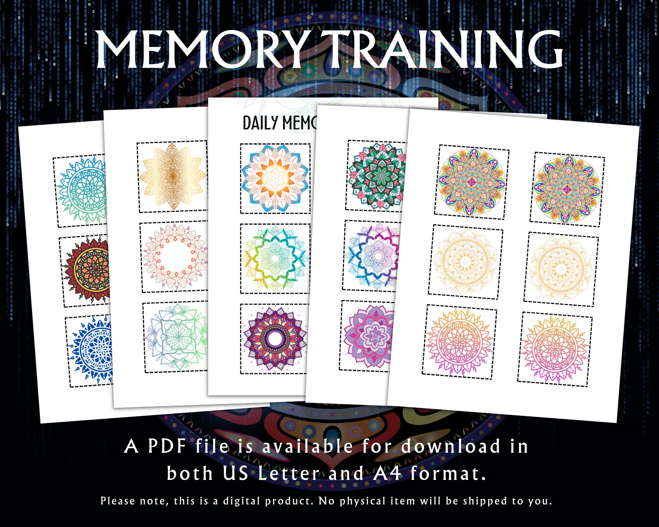 Mandala Daily Brain Activity and Memory Training - Enhance Your Memory ...