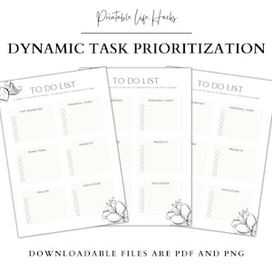 Dynamic Task Prioritization - Categorized To-do List | Printable ...