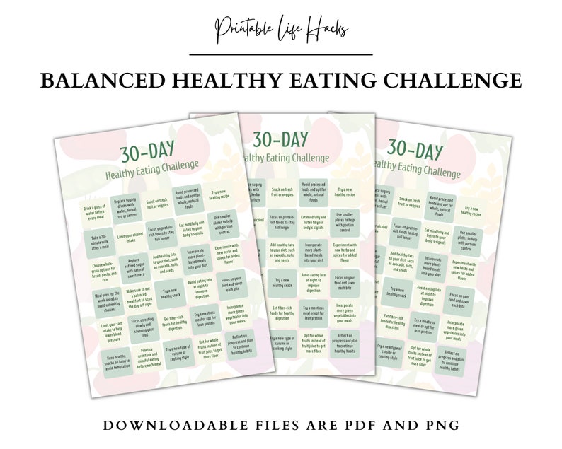 Balanced Eating Transformation - 30-day Healthy Eating Challenge ...