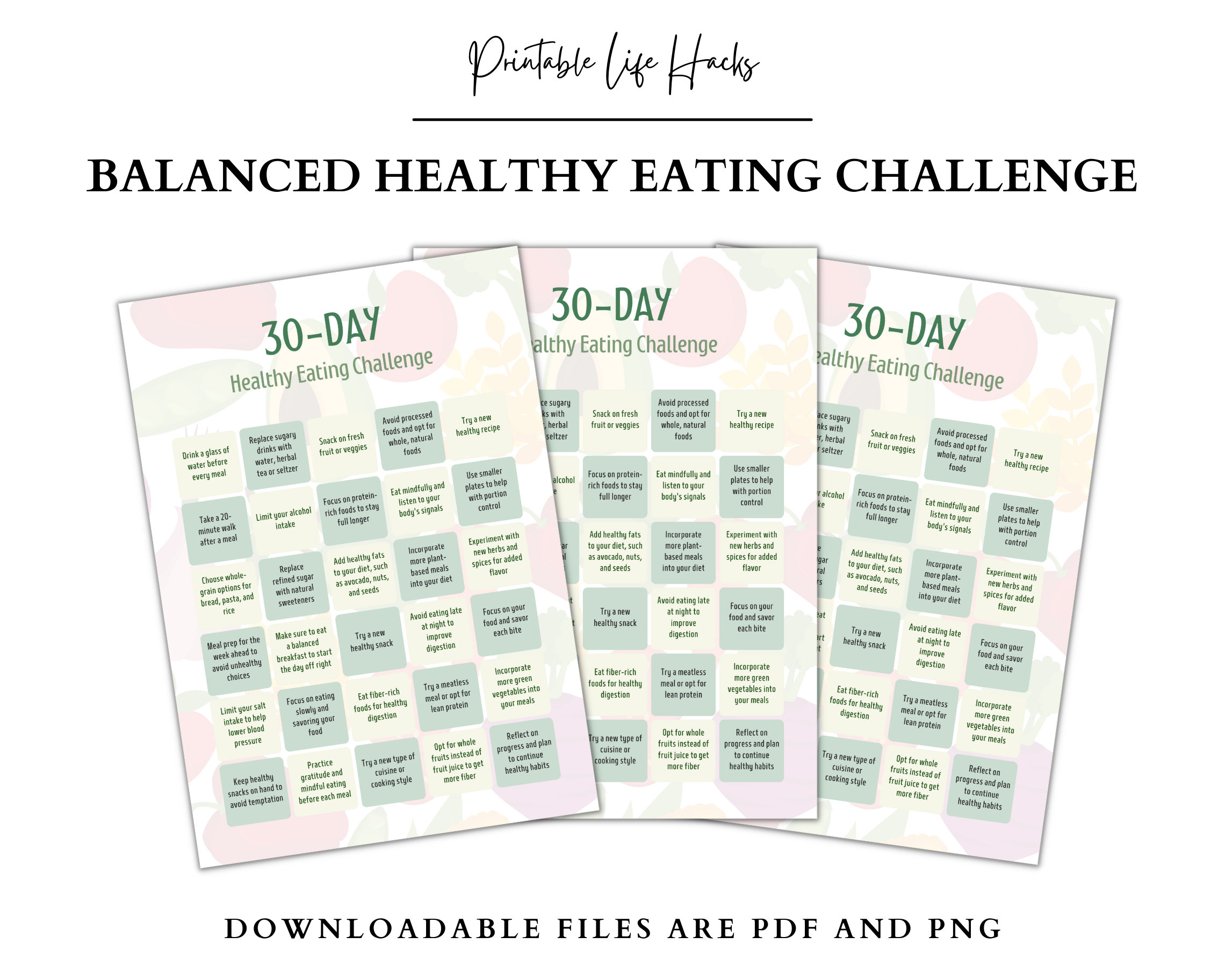 Balanced Eating Transformation - 30-day Healthy Eating Challenge ...