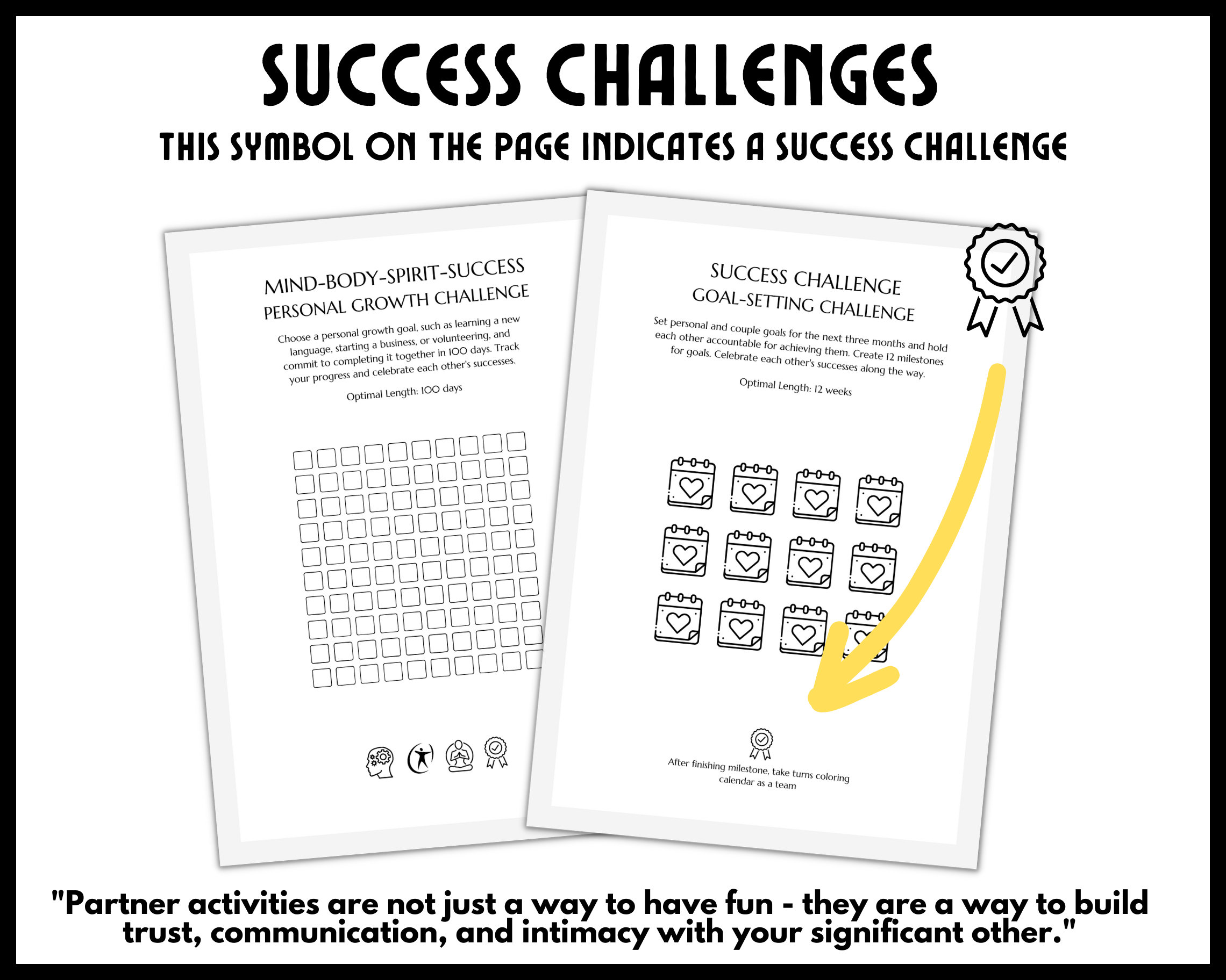 Couple Challenges - Mindful Partner Activities - Mind-body-spirit ...