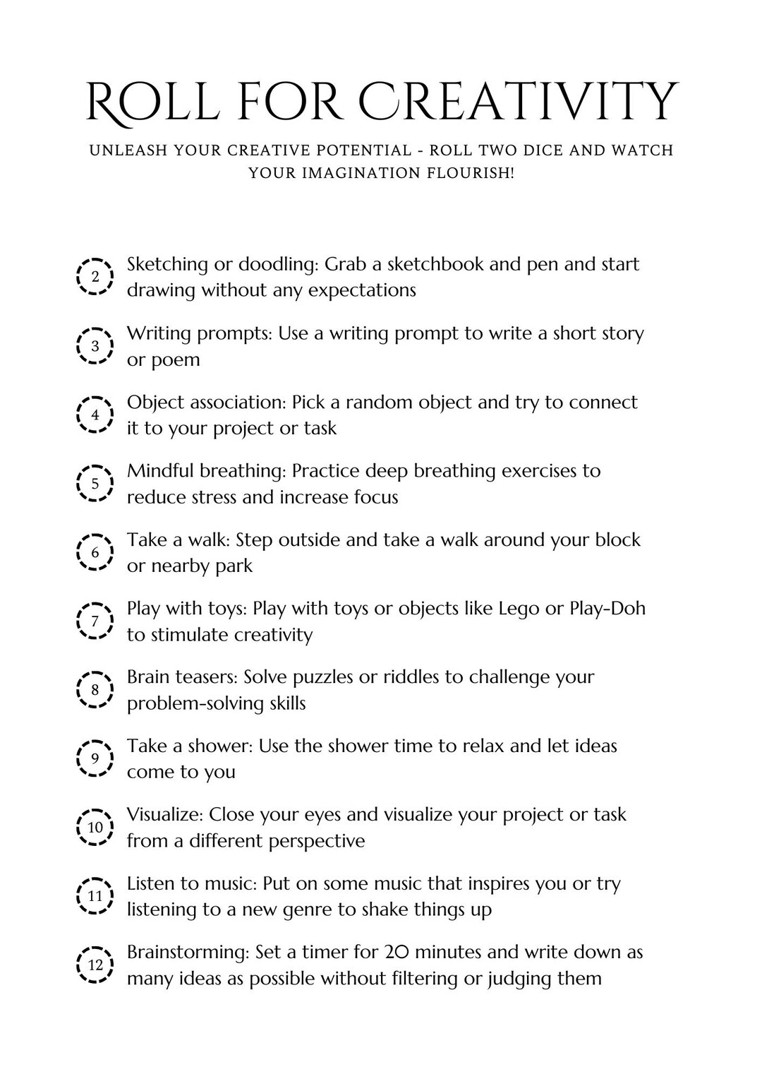 Rolling for Creativity - Unleashing Your Creative Potential With Two ...