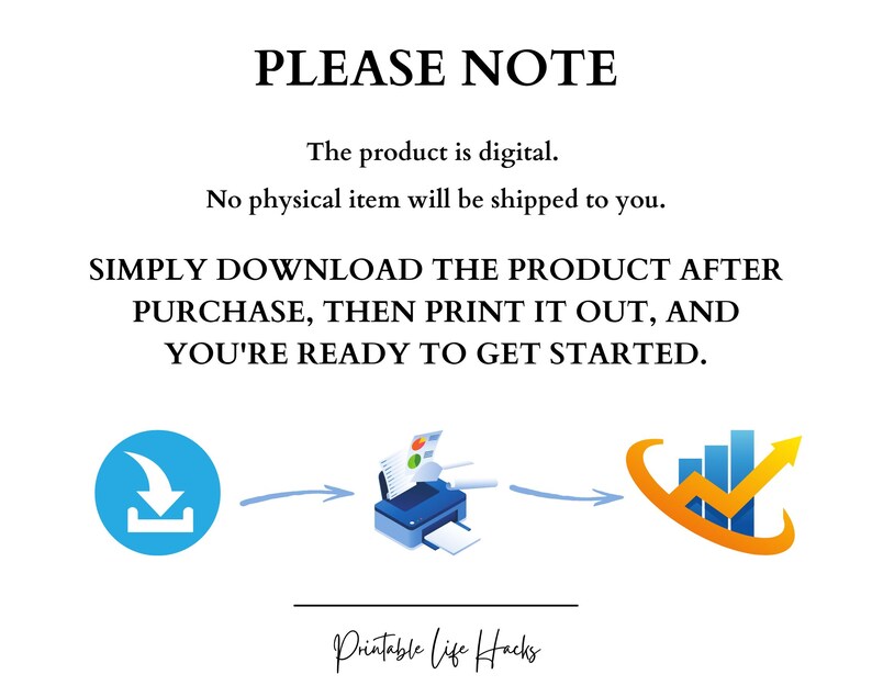 Blue General Monthly Planner | Printable | Digital Download - Etsy