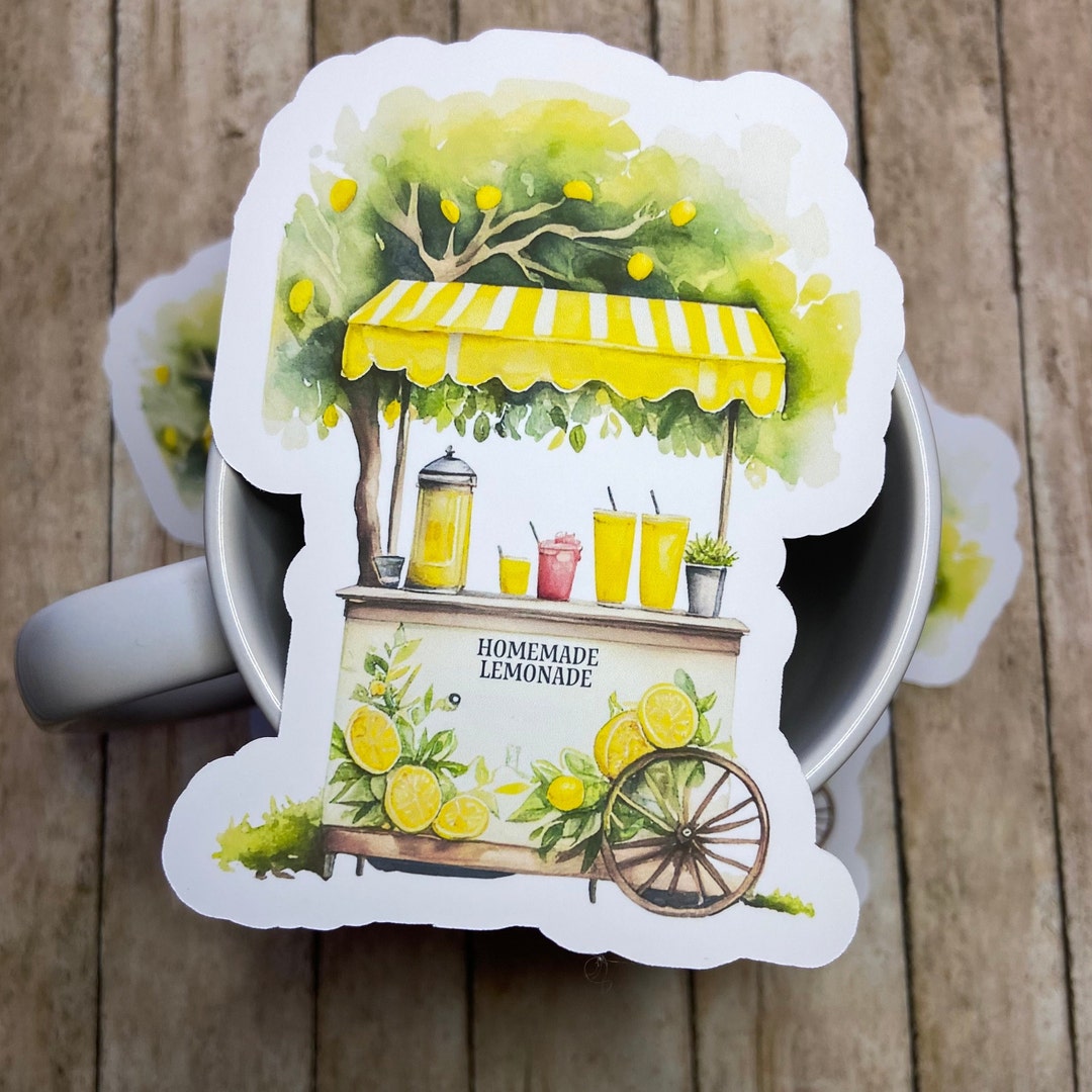Die Cut Lemonade Stand Sticker Food Sticker Journaling Supplies ...