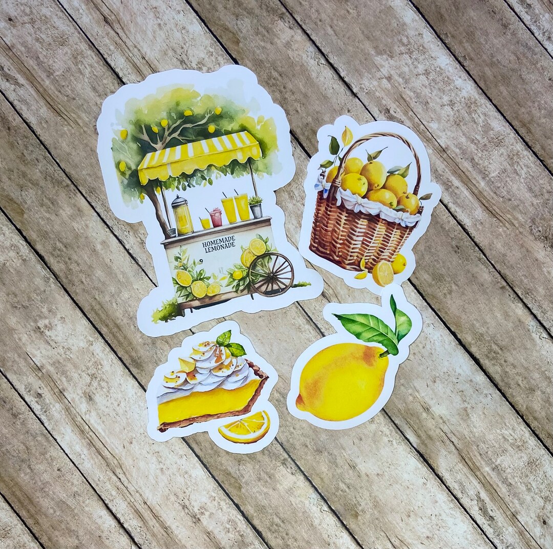 Planner Sticker Pack Lemon Summer Planning Journal Bujo Aesthetic ...