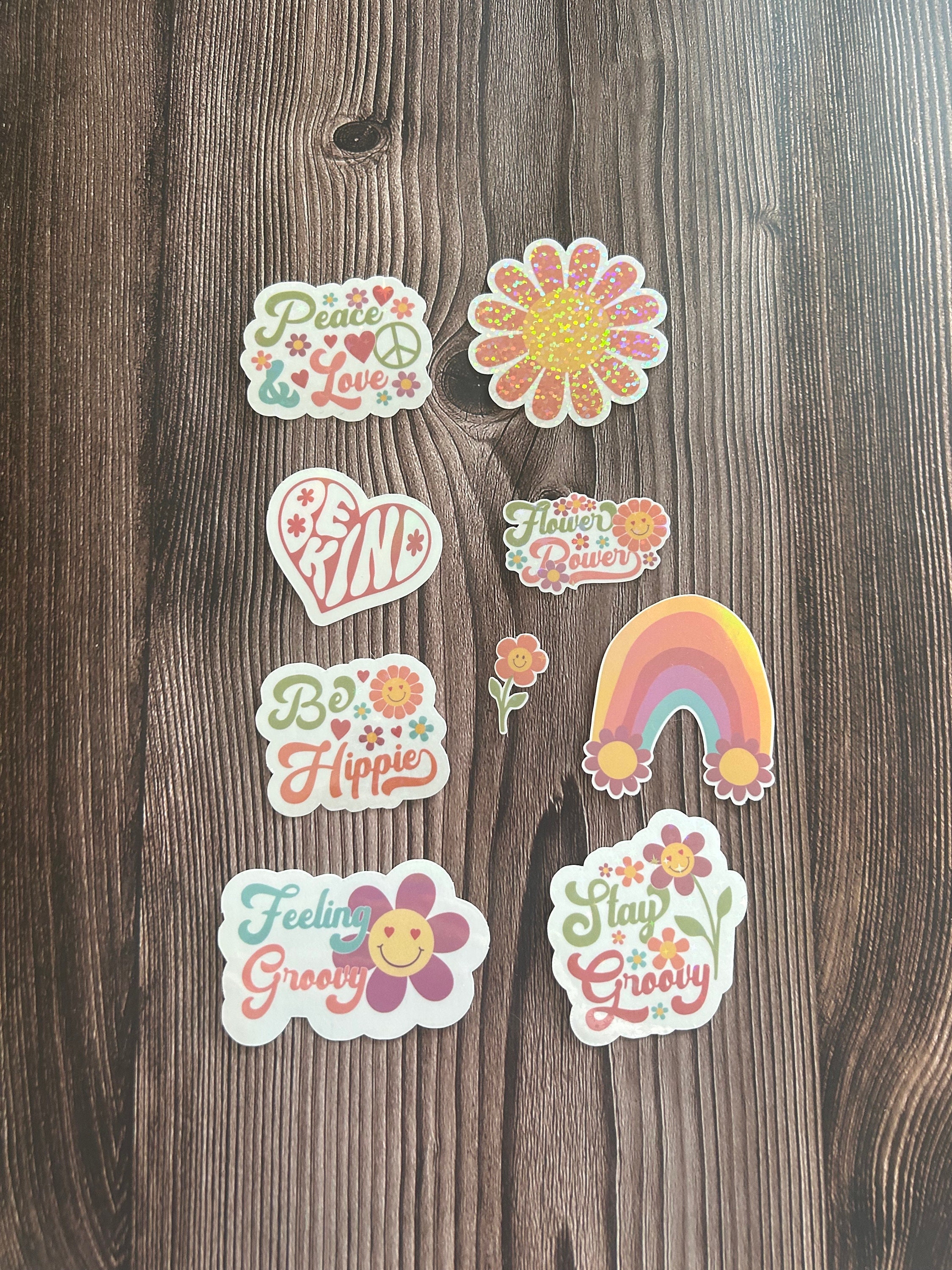 Boho Stickers, Groovy Stickers, Boho, Minimalist, Hippie Sticker ...
