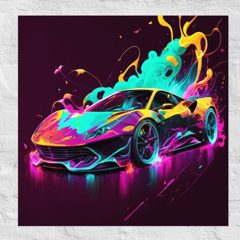 Ferrari Wall Art Decor Poster - Etsy