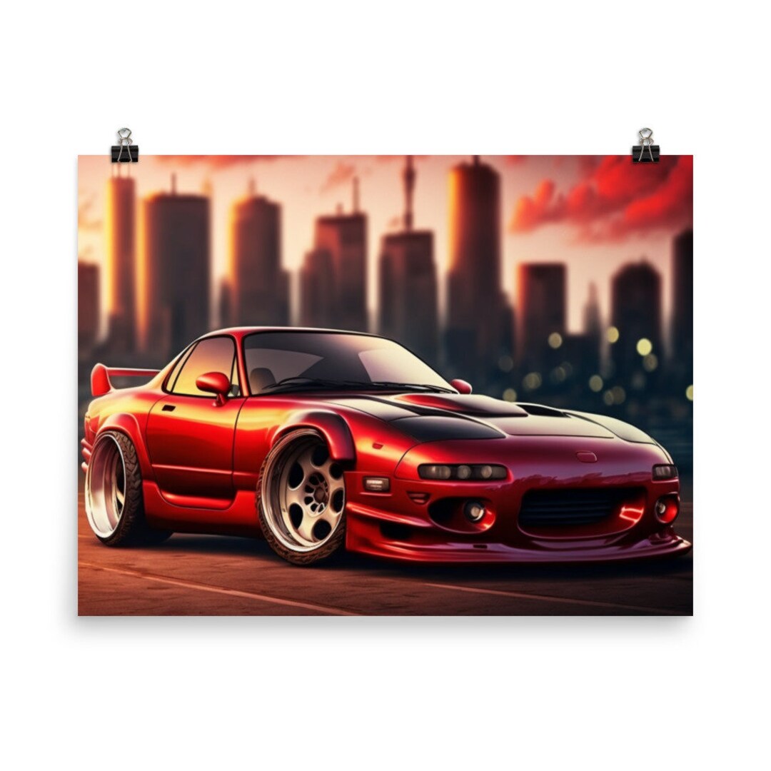 Rx7 Custom Poster, JDM Accessories, Car Wall Art Decor - Etsy
