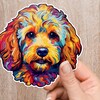 Vibrant Pitbull Dog Wall Art Printable, Pitbull Rescue. Instant ...