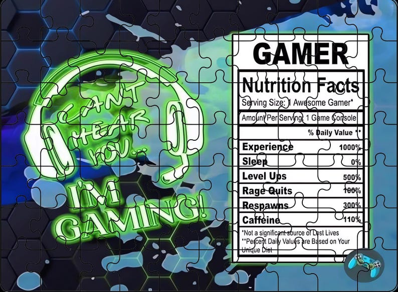 Gamer Jigsaw Puzzle - 7 Designs to Choose From! - Etsy
