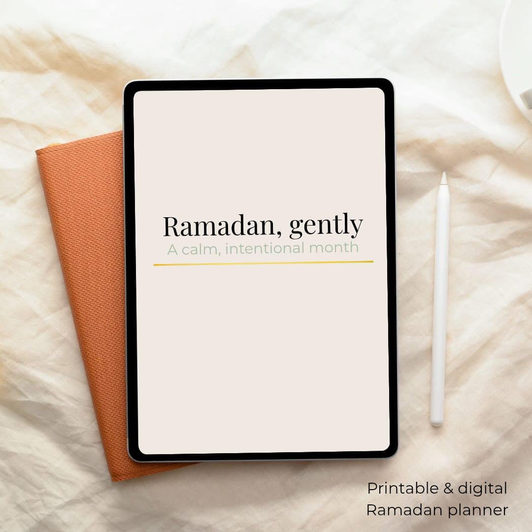 Ramadan Planner Printable & Digital | A5 Gentle Ramadan Journal ...