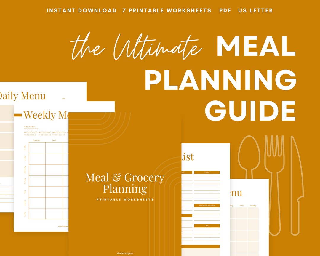 Meal Planning Guide, Home Planner, Meal Planning Printable, Meal ...