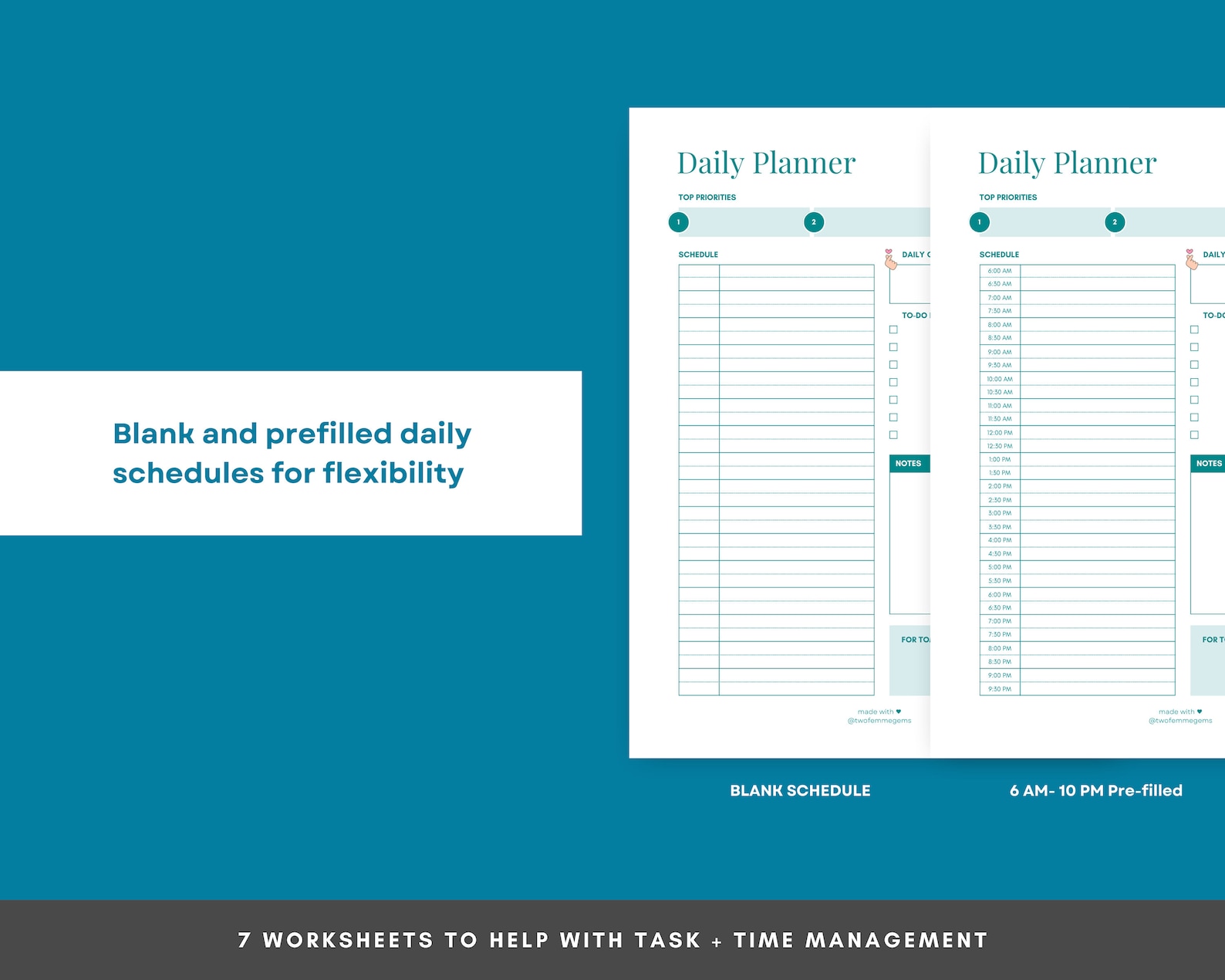 ADHD Planner, Digital Planner, ADHD Printable, Daily Planner, Weekly ...