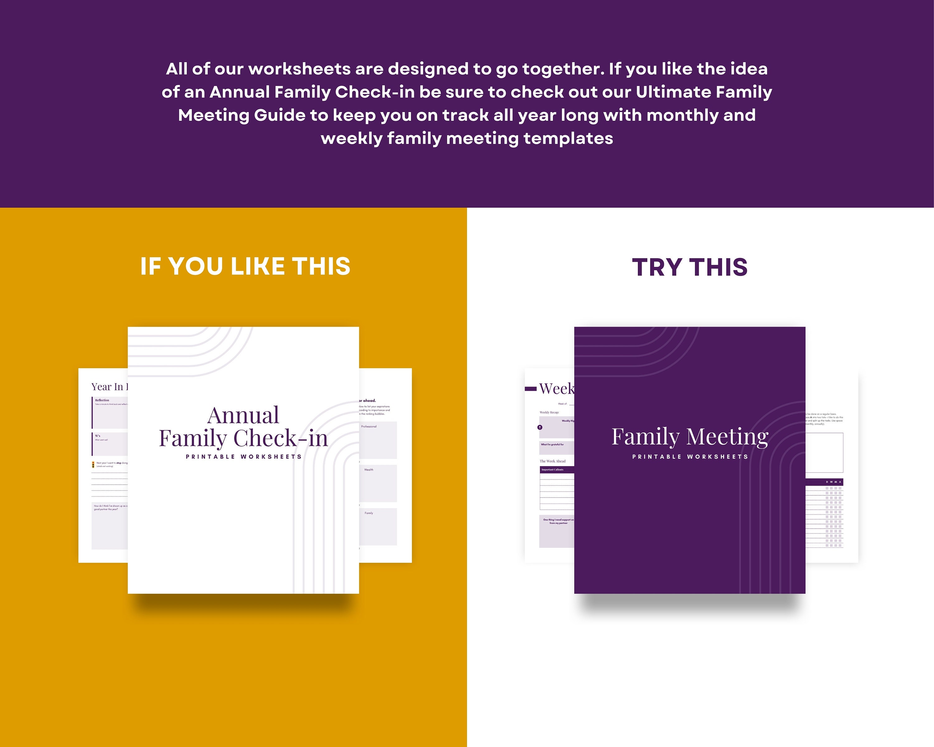 Annual Family Check-in Template, Home Planner, Family Meeting, Family ...