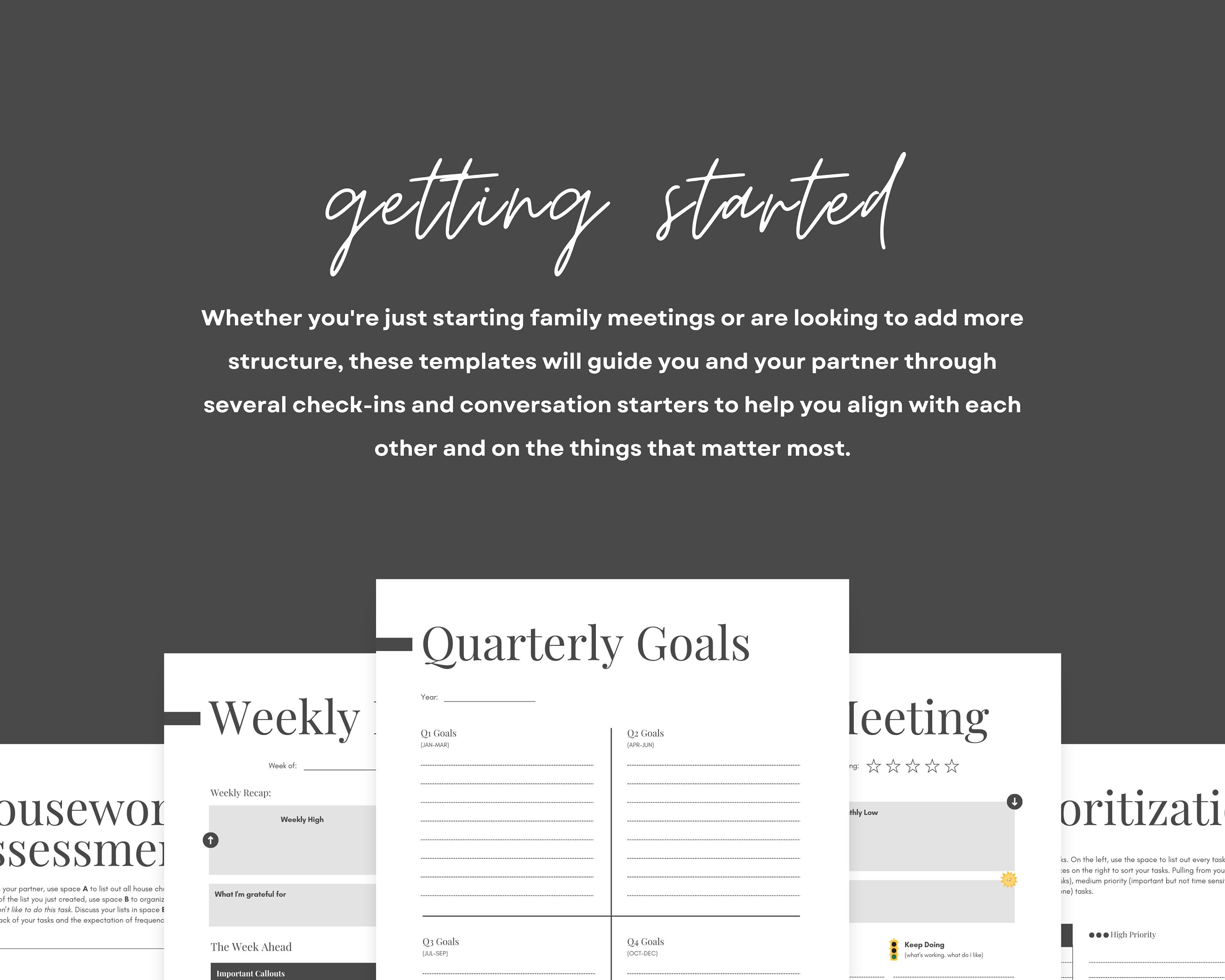 Family Meeting Guide, Printable, Family Meeting Tool, Home Planner ...