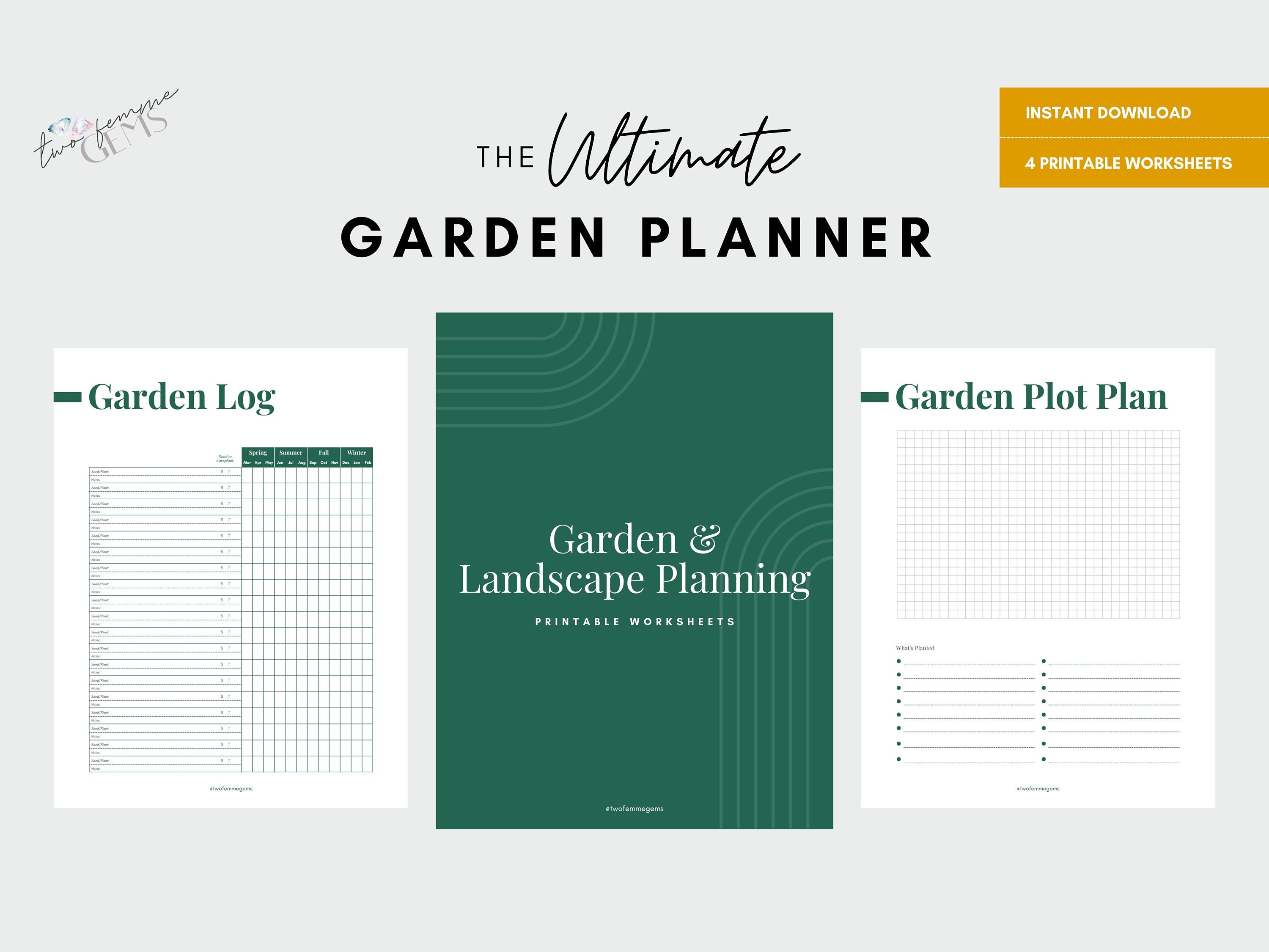 Garden Planning Guide, Home Planner, Garden Printable, Garden Planner ...