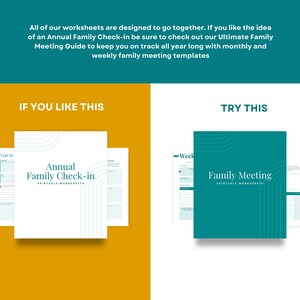 Annual Family Check-in, Home Planner, Family Meeting Printable, Home ...