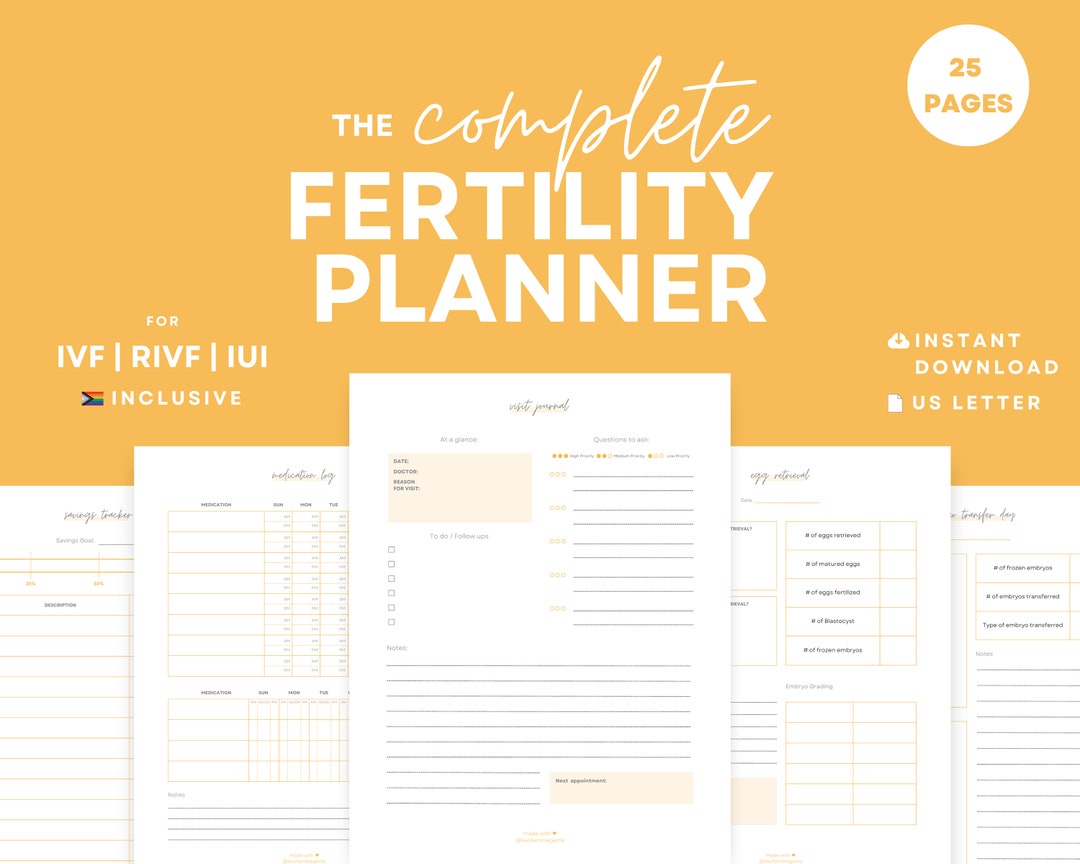 IVF Planner, Fertility Planner, Medication Tracker, Fertility Journal ...