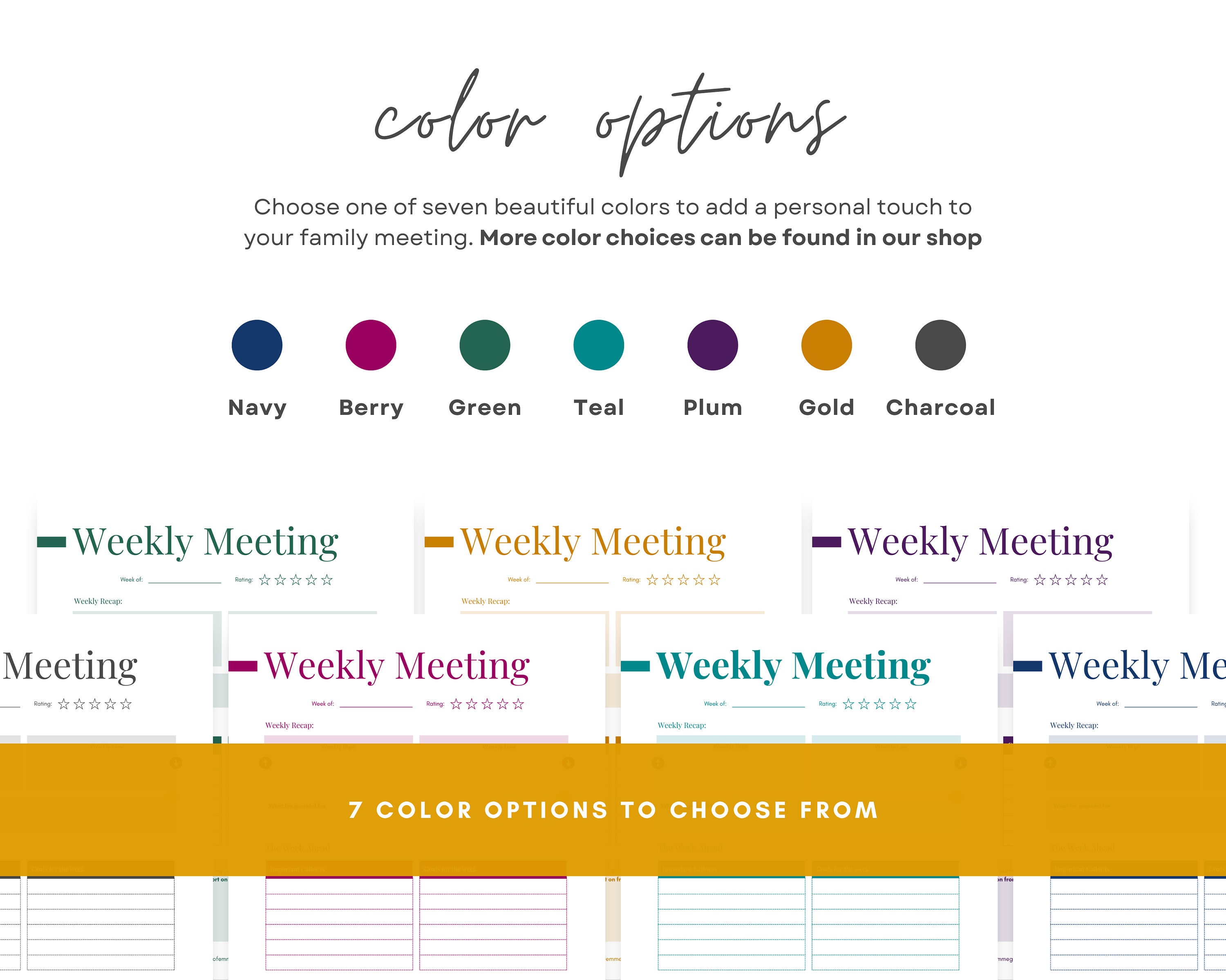 ADHD Family Meeting Template, Home Planner, Family Meeting Printable ...