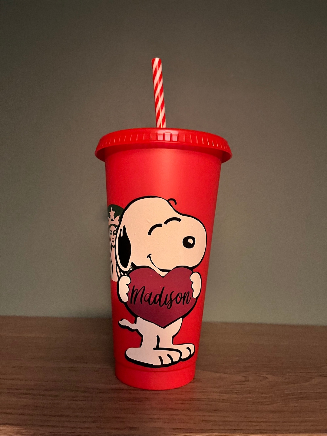 Snoopy Starbucks Cup - Etsy