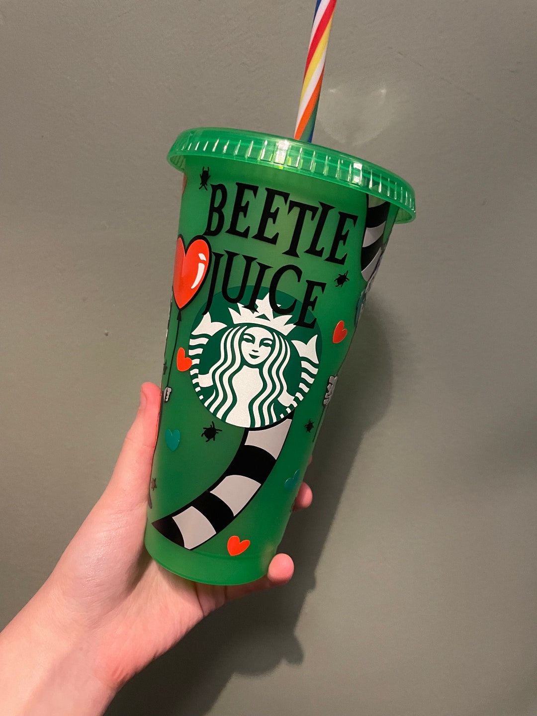 Beetlejuice Starbucks Cup - Etsy