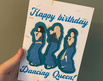 Mamma Mia Birthday Card Dancing Queen Best Friend Card sister Birthday ...