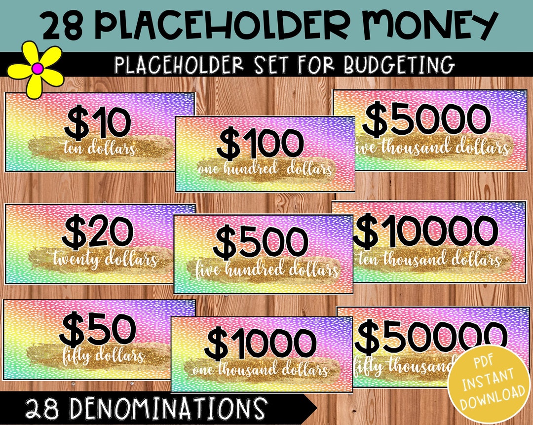 Printable A6 Budget Binder Money Placeholders Cash Envelope Savings ...