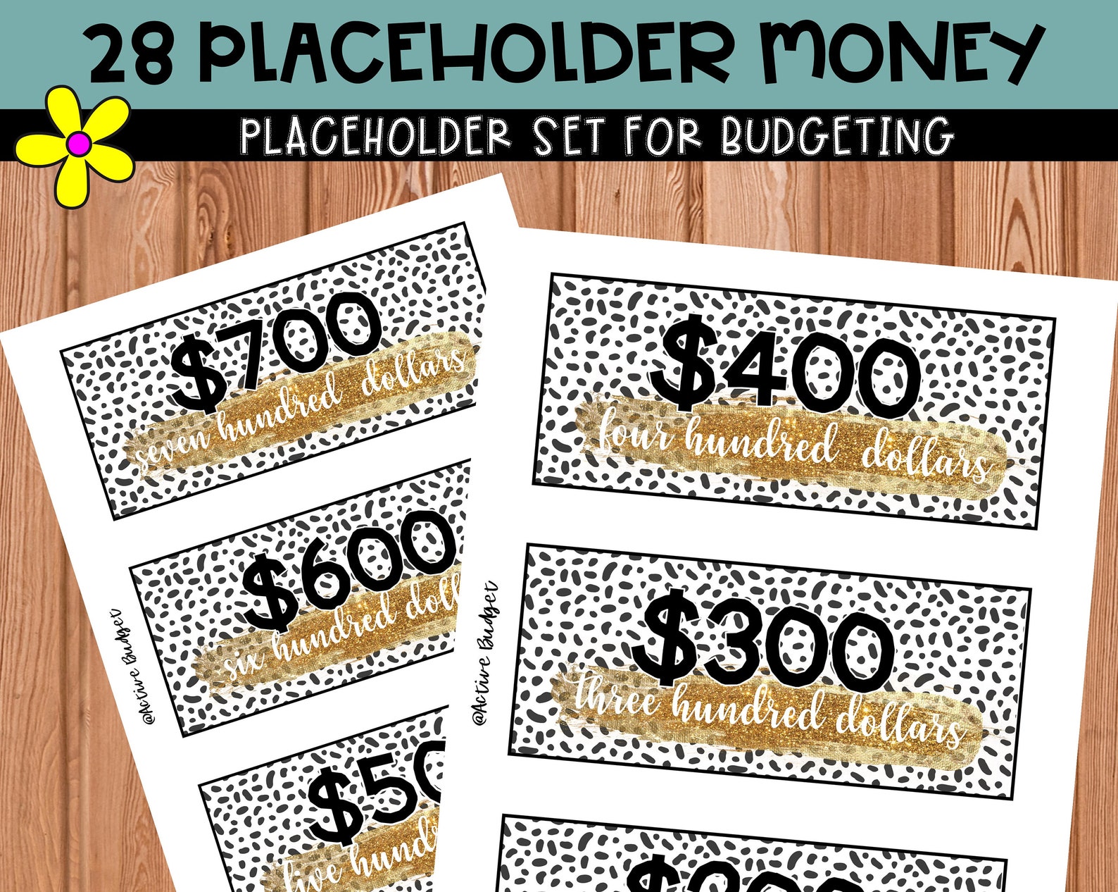 Printable | Money Placeholders for A6 Budget Binders| A6 Cash Envelope ...