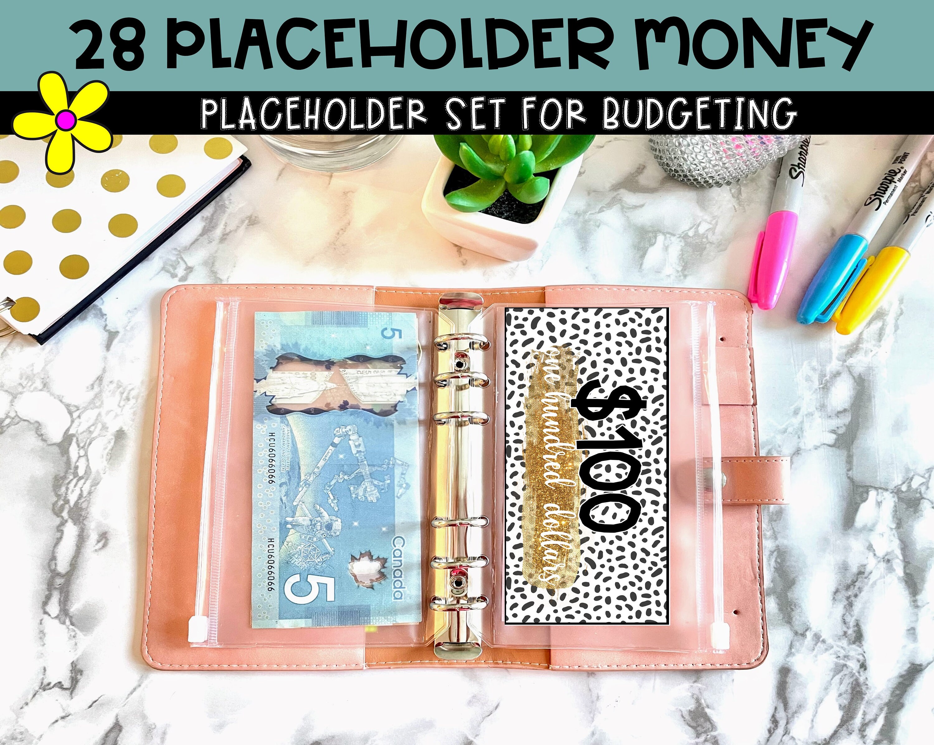 Printable | Money Placeholders for A6 Budget Binders| A6 Cash Envelope ...