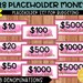 Printable Placeholder Money Bundle for Cash Envelopes | A6 Budget ...
