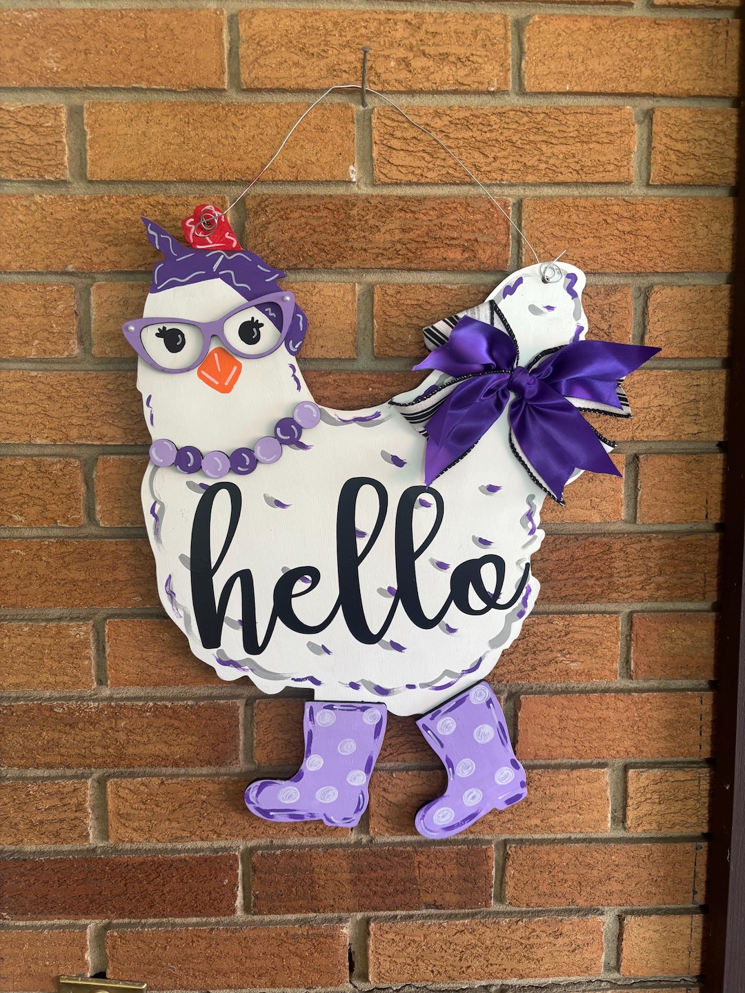 Chicken Door Hanger - Etsy