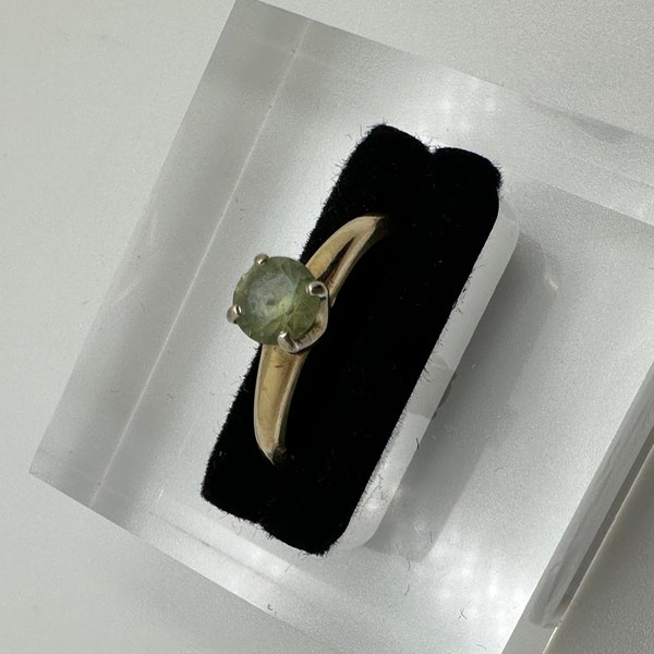 Green Stone Ring - Etsy