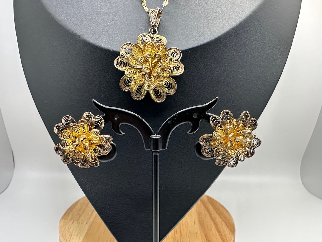 Beautiful and Unique Vintage .925 Sterling Silver Italian Filigree ...