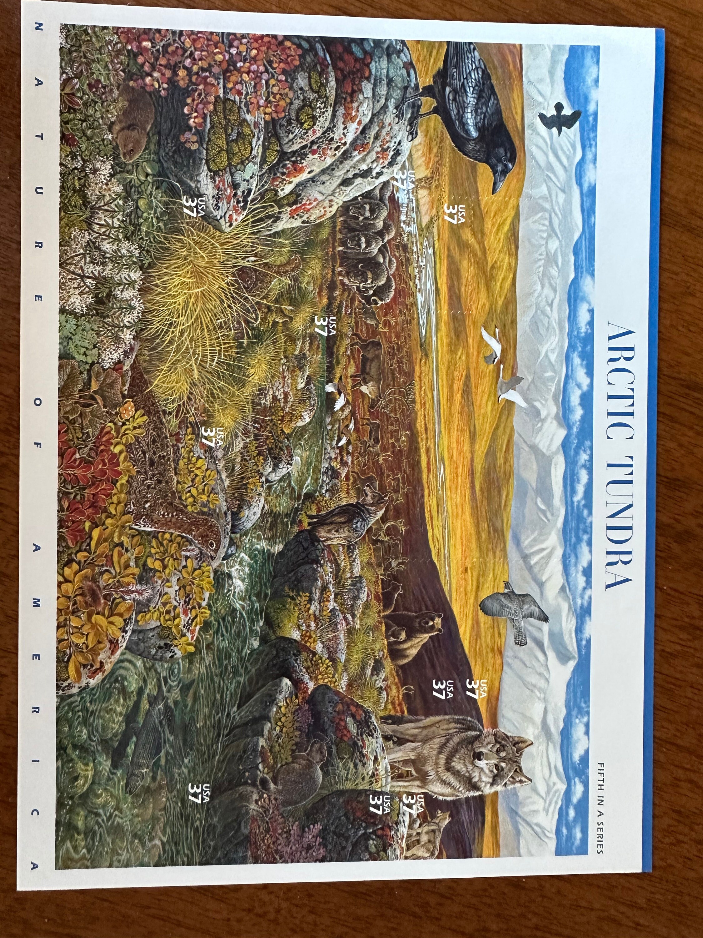 The Arctic Tundra Vintage US Stamp Sheet - Etsy
