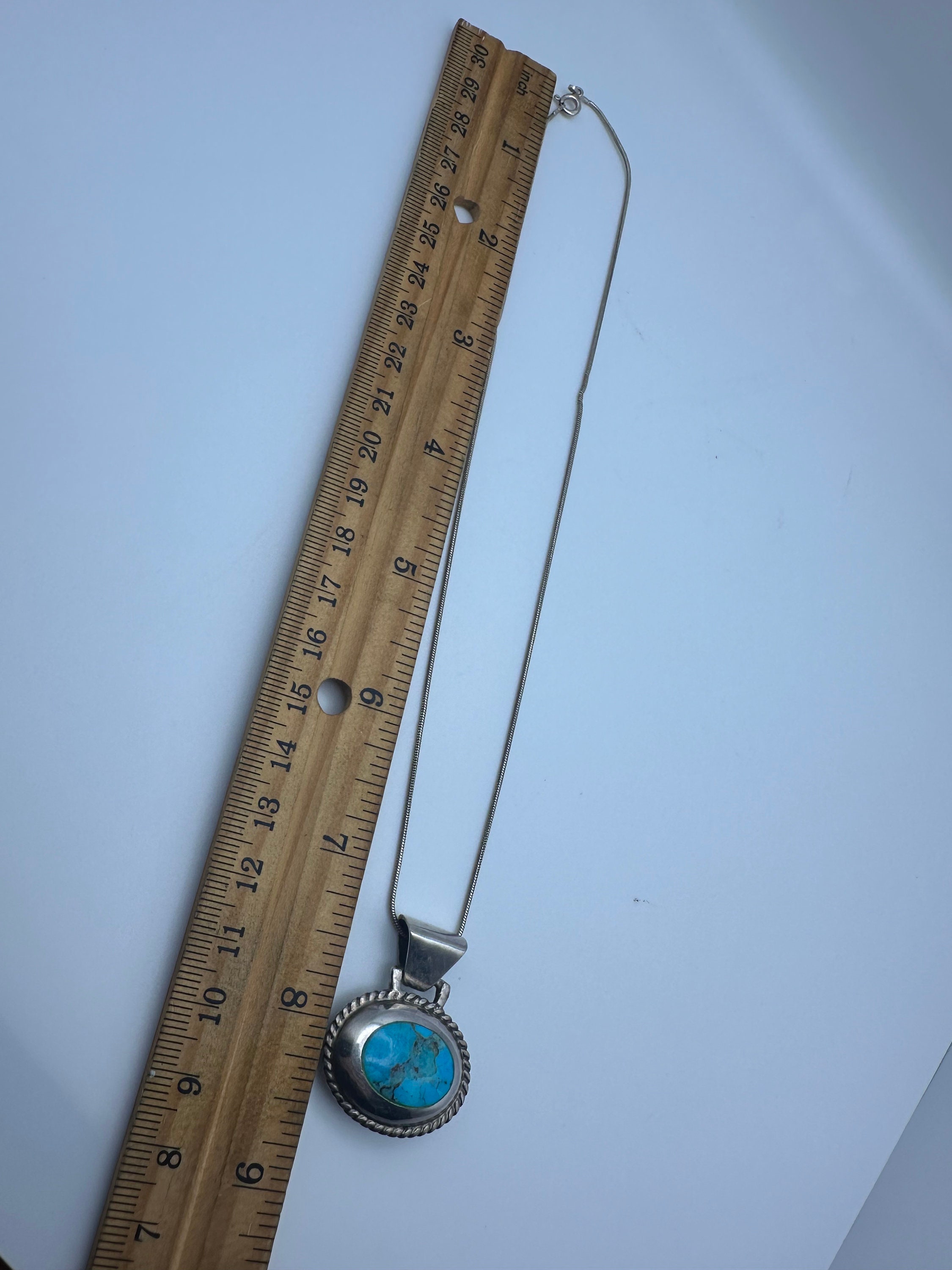 Vintage Reversible Turquoise and White Stone Sterling Silver Native ...