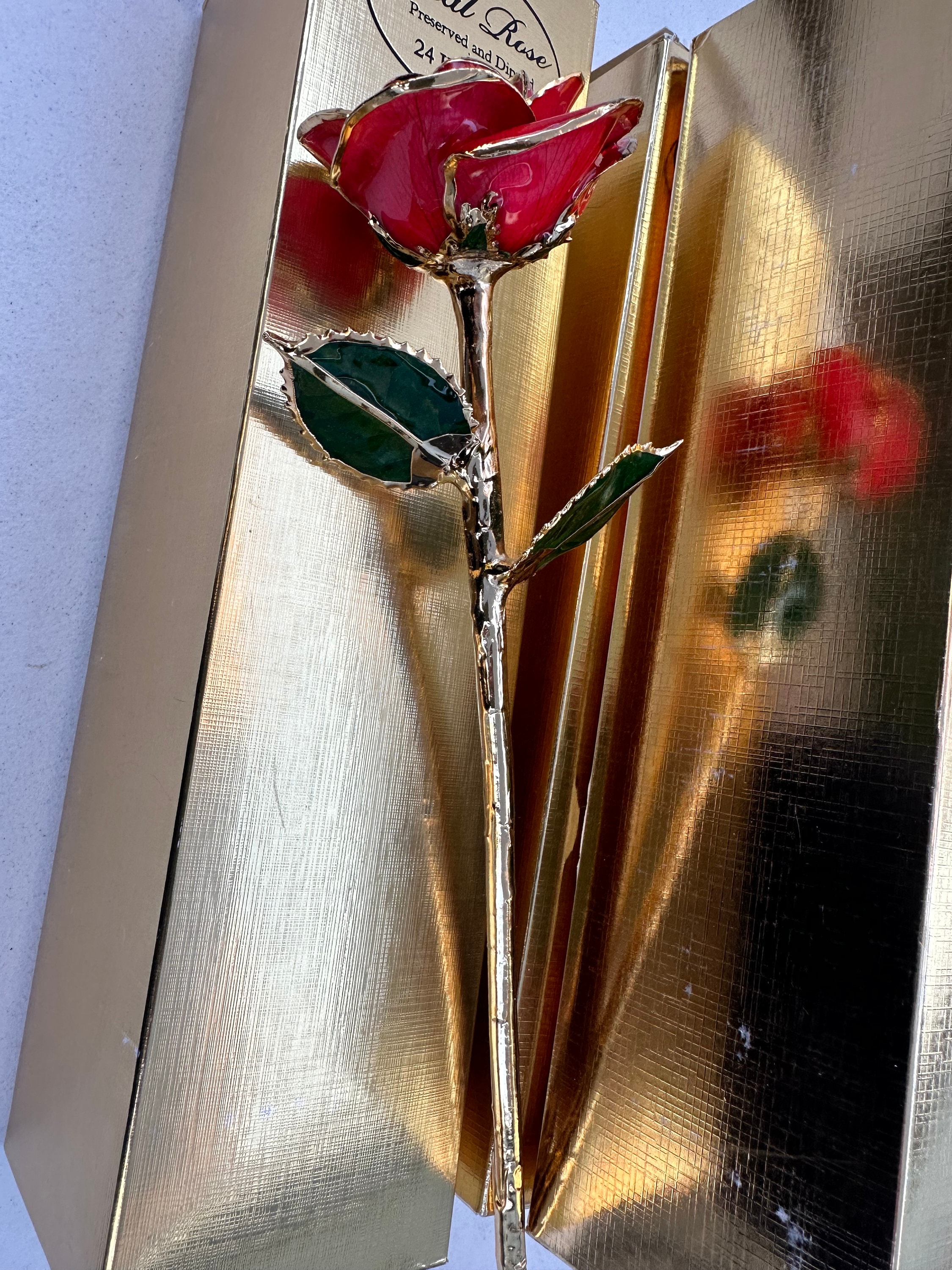 Real Rose Preserved and Dipped in 24k Gold Choice of Blue - Etsy