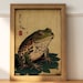 Cute Japanese Frog Print, Japanese Frog Poster, Ukiyo-e Wall Art ...