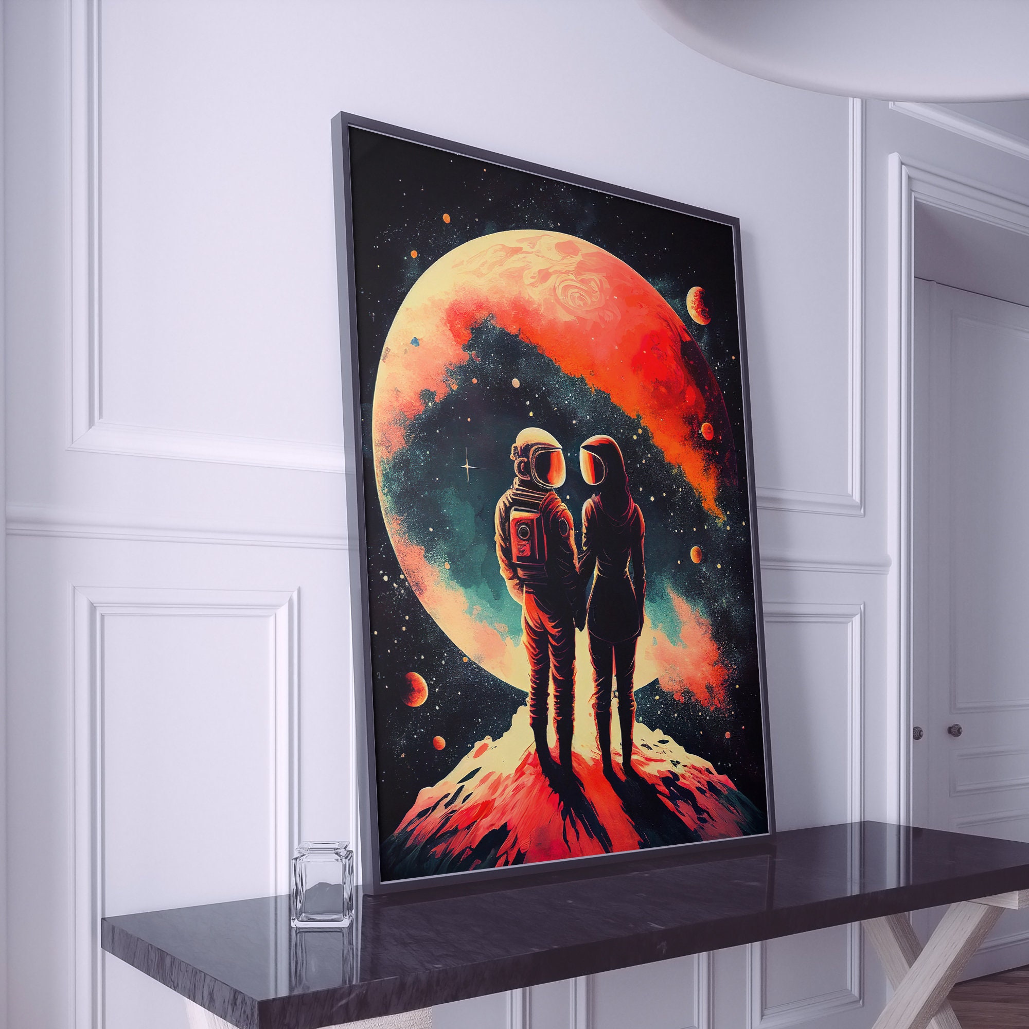Astronaut Valentines Gift, Space Poster, Valentines Day Gifts ...