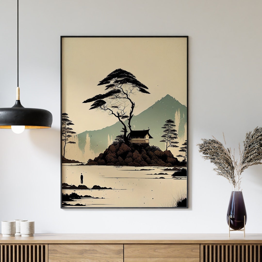 Minimalist Japanese Poster, Japandi Decor, Neutral Japanese Art ...