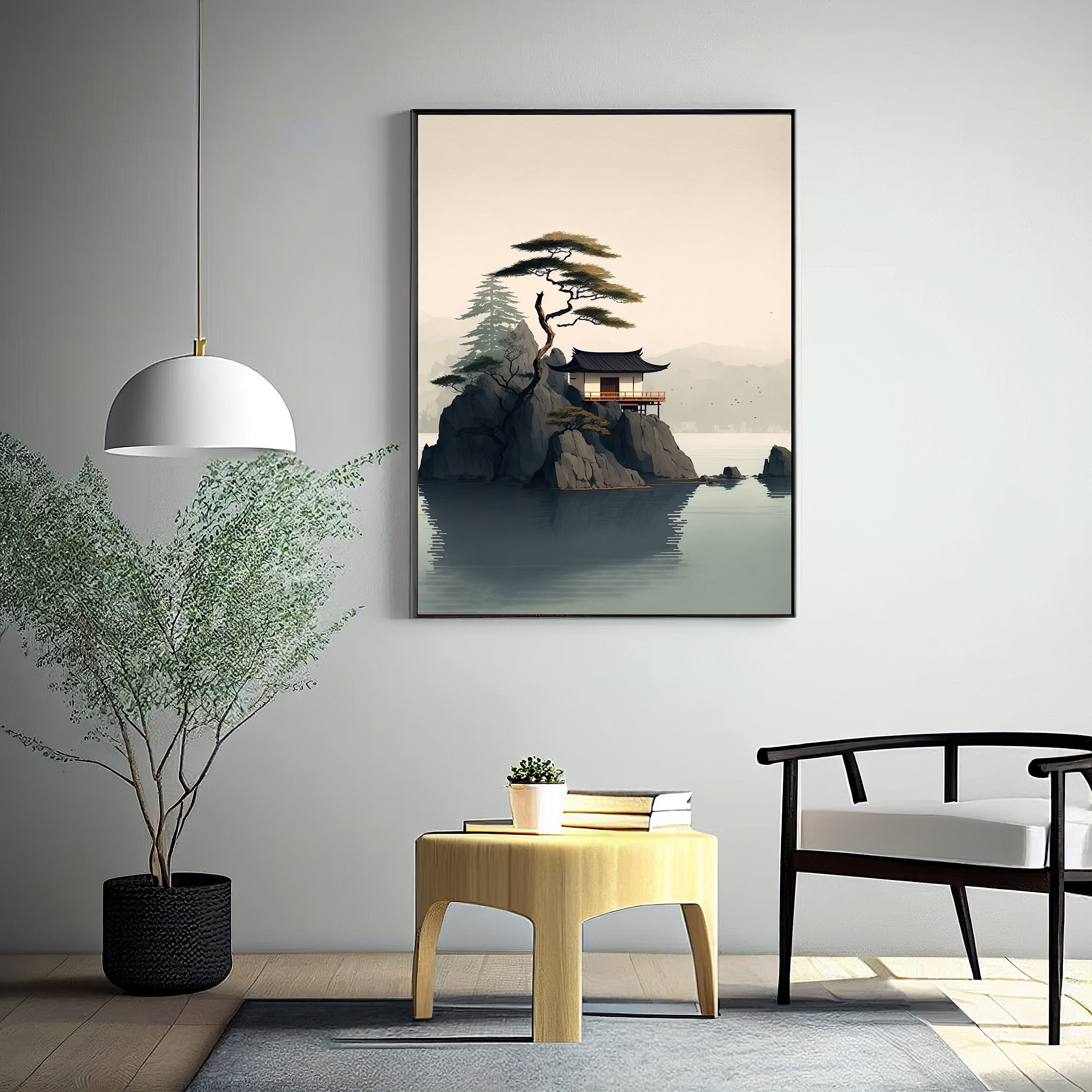 Japanese Decor, Minimalist Japanese Wall Art, Neutral Japanese Art ...