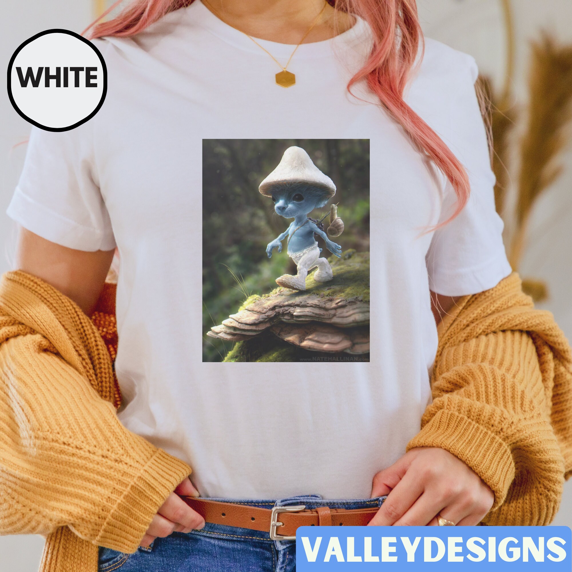 Smurf Cat Shirt, Smurf Sweater, Realistic Cat, Mushroom, Shailushai ...