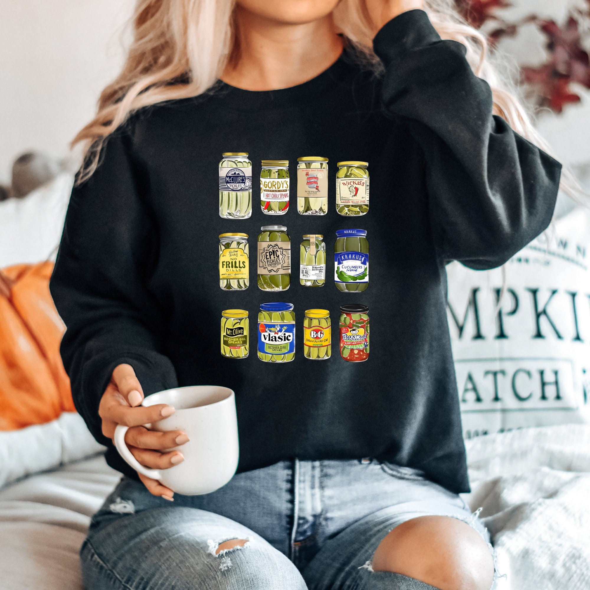 Trending Canned Pickles Sweater, Pickle Sweater Pickle Lovers Sweater ...