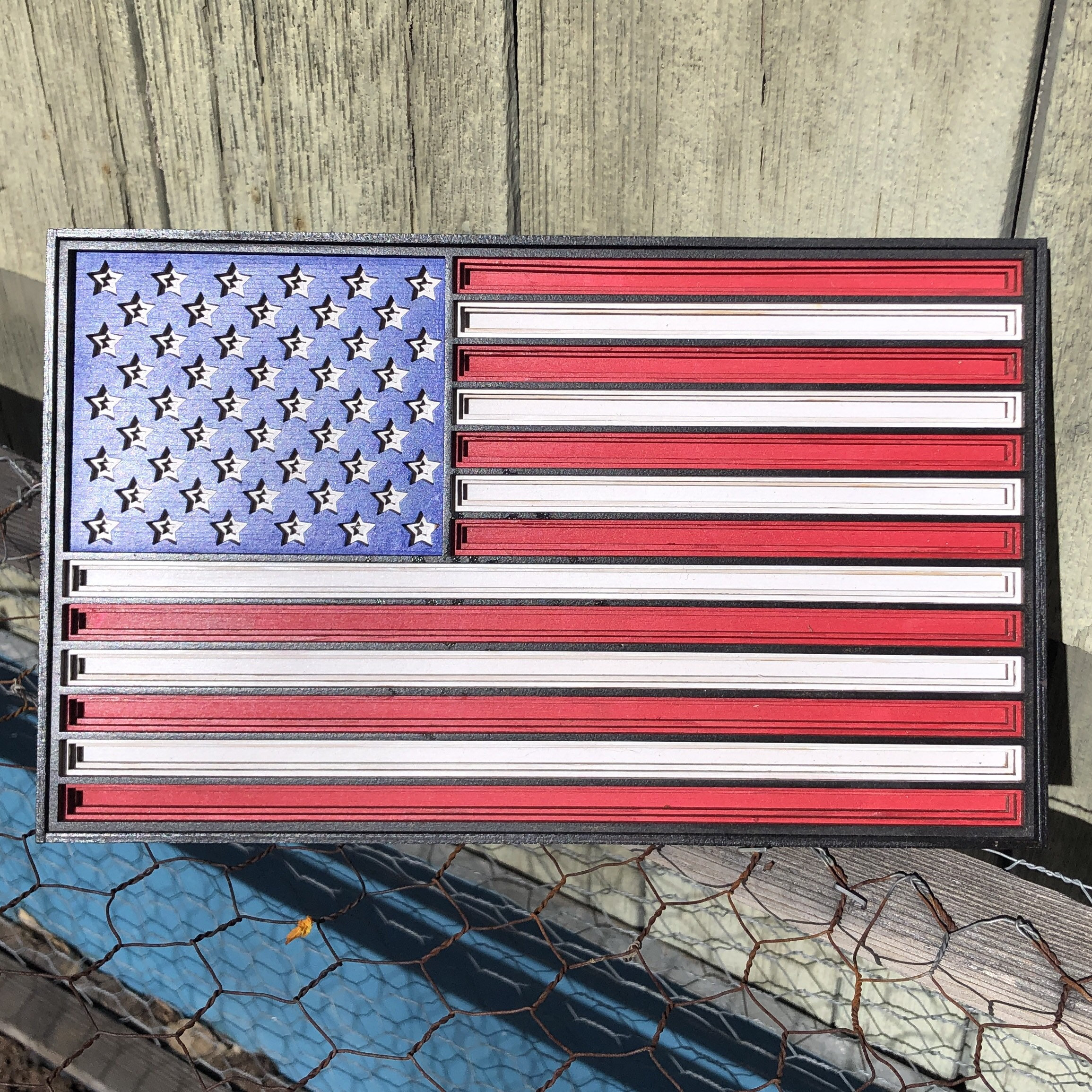 U.S. Flag, Wall Art SVG Layered Vector Svg File for American Flag, Dxf ...