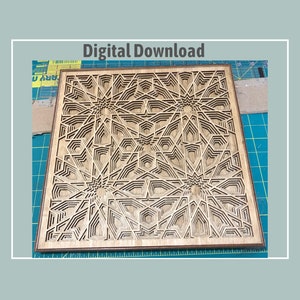 Islamic Tile Wall Art SVG, 6-fold Pattern (digital Download) - Etsy