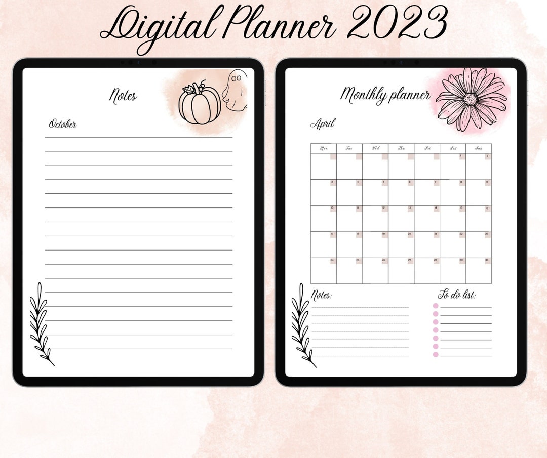 Digital Planner 2023 | Weekly, Monthly Planner | iPad Planner ...