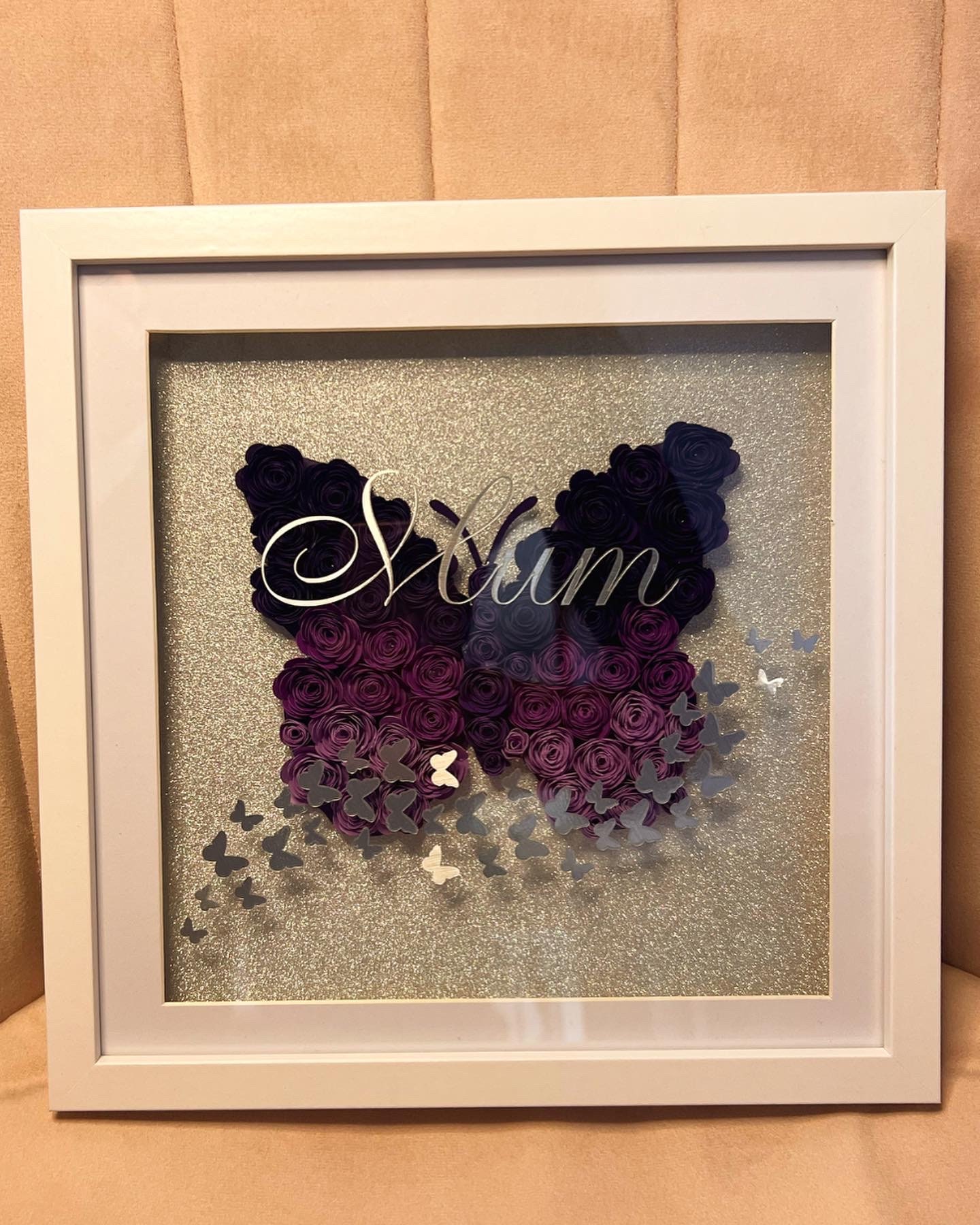 Rolled Flower Box, Flower Box Frame, Shadow Box - Etsy UK