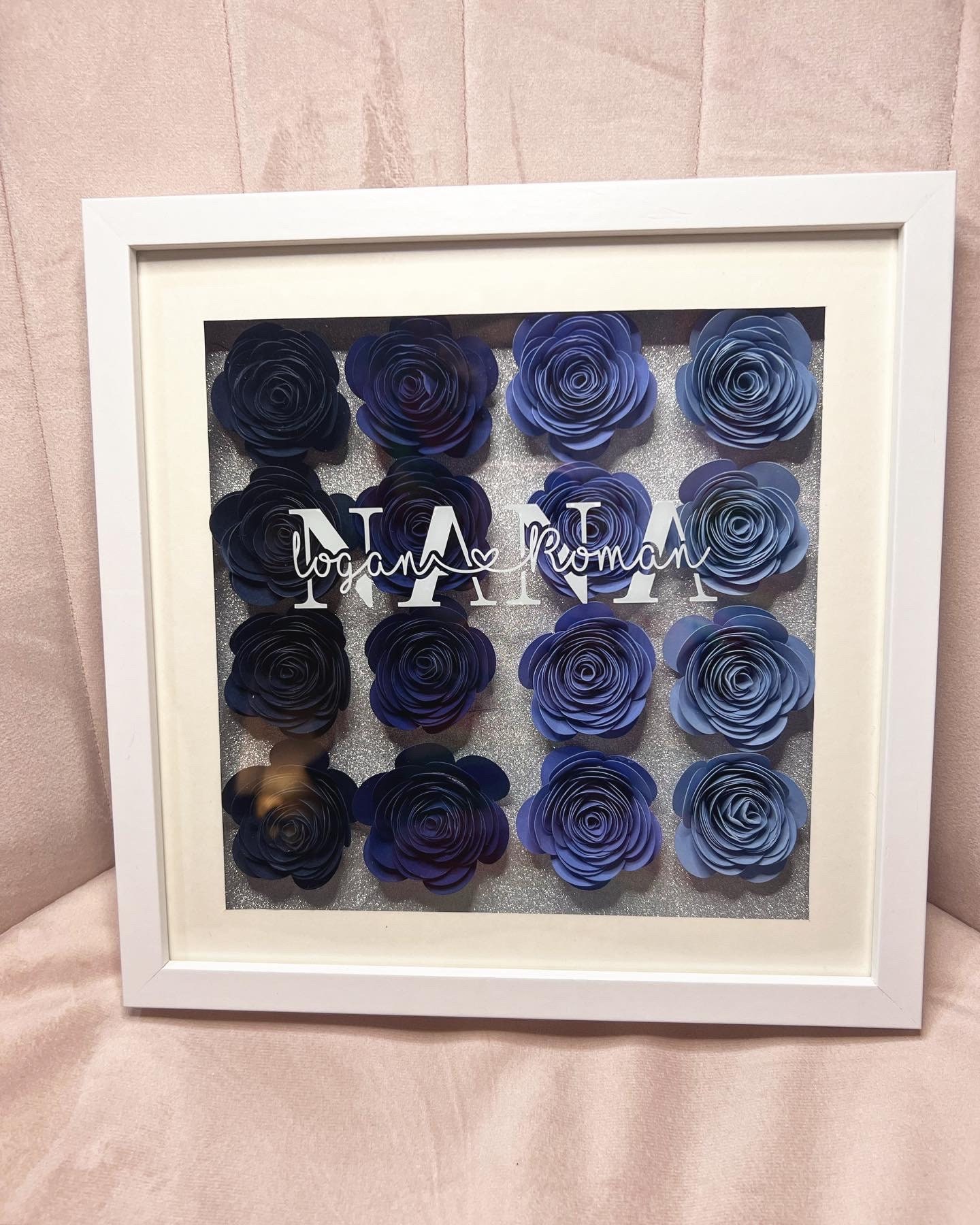 Rolled Flower Box, Flower Box Frame, Shadow Box - Etsy UK