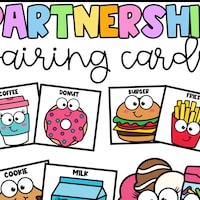 Partner and Small Group Pairing Cards | Classroom Management - Etsy